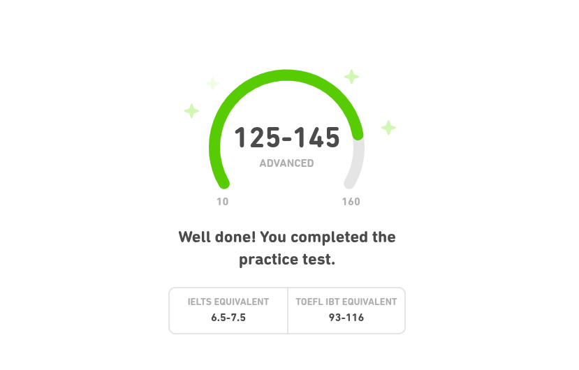How can I get a high score on the Duolingo English Test?