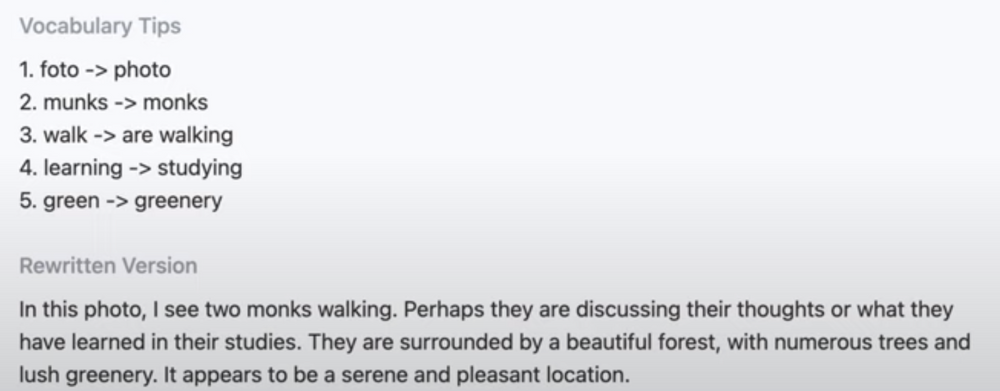 Advanced Vocabulary for "Picture Description" - Duolingo English Test