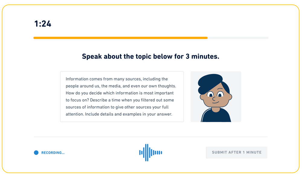 Speaking Sample - Guide to Duolingo English Test Question
