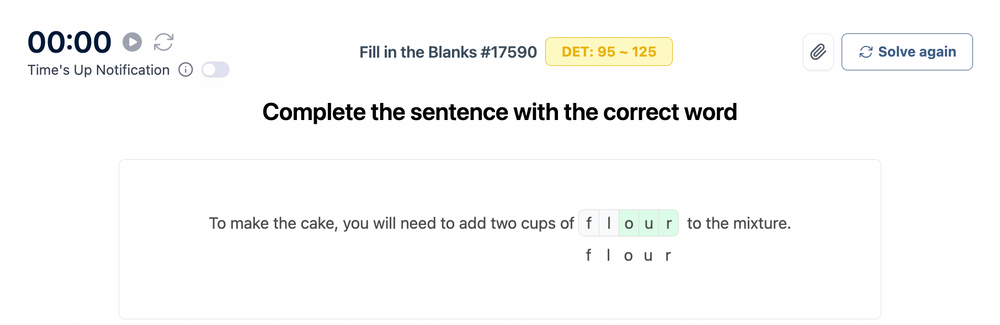 50 Fill in the Blanks Questions with Answers - Duolingo English Test