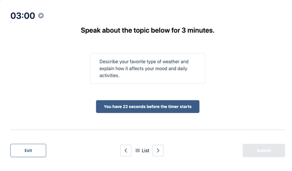 50 Duolingo English Test Speaking Topics with Answers